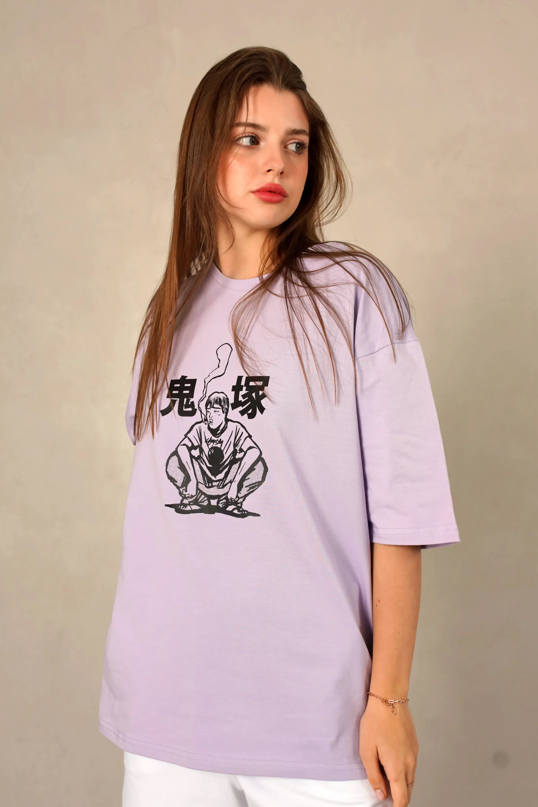 Футболка оверсайз унісекс Onizuka Purple - Taboo Clothing Company