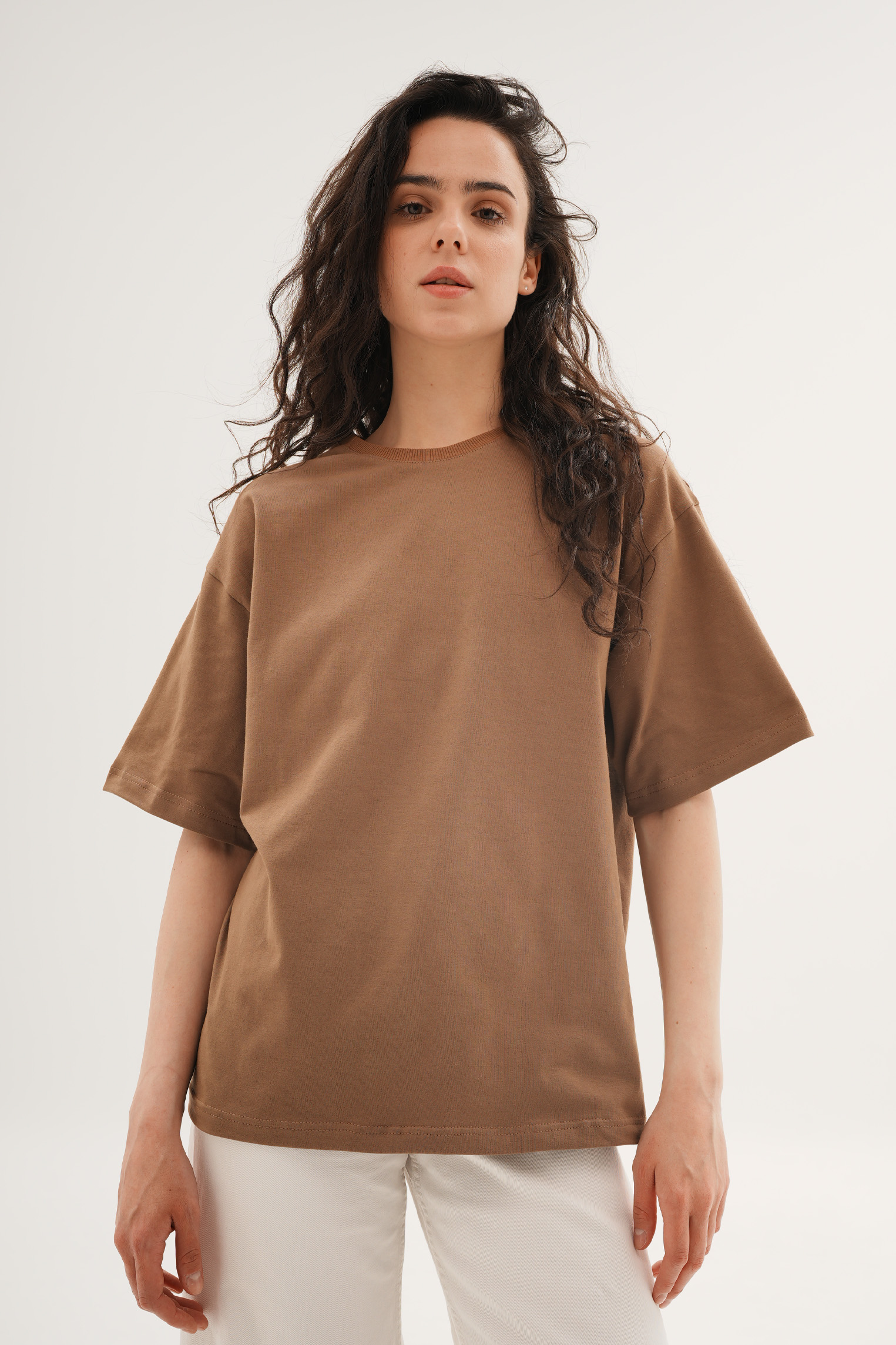 Футболка оверсайз жіноча Brown - Taboo Clothing Company